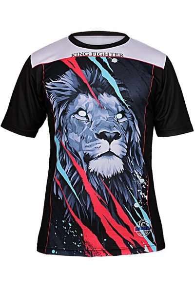 Fighter Dijital Baskılı T-Shirt Dosmai FGT037 Xs - Siyah