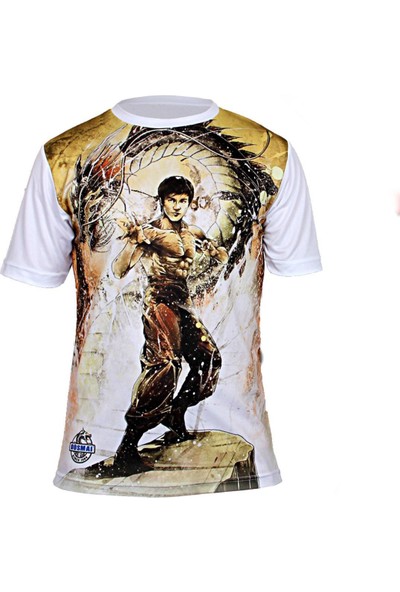 Bruce Lee Dijital Baskılı T-Shirt Dosmai SBT136 Xs