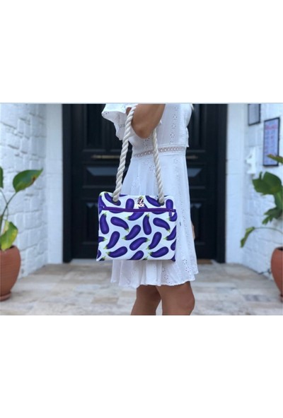 Ozpack Rubber Summer Kol Çantası Mor