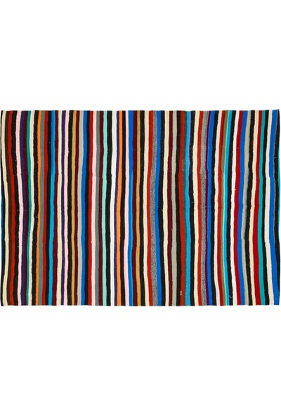 Bespoky Girit Bej Çizgili El Dokuma Alan Halısı
