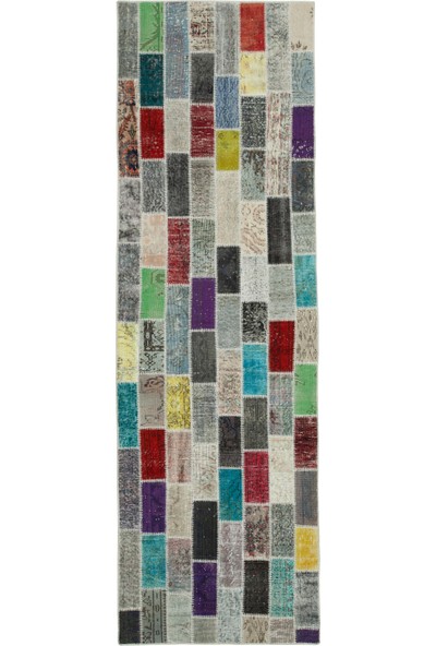 Bespoky Kırk Yama Mavi Patchwork Pamuk Yün El Dokuma Alan Halısı Bespoky Kırk Yama Mavi Patchwork Pamuk Yün El Dokuma Alan Halısı