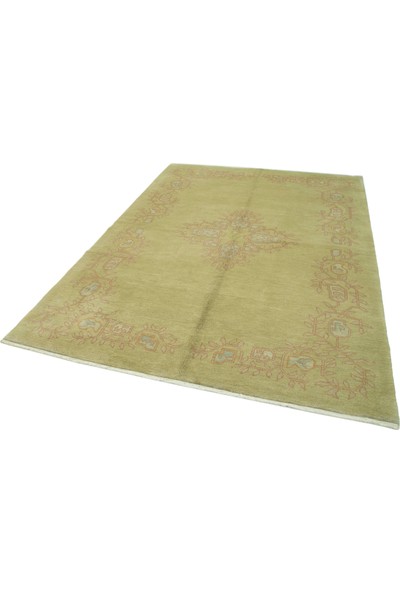 Bespoky Tebriz Bej Klasik Pamuk Yün El Dokuma Alan Halısı