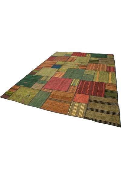 Bespoky Kırk Yama Gri Patchwork Pamuk Yün El Dokuma Alan Halısı Bespoky Kırk Yama Gri Patchwork Pamuk Yün El Dokuma Alan Halısı