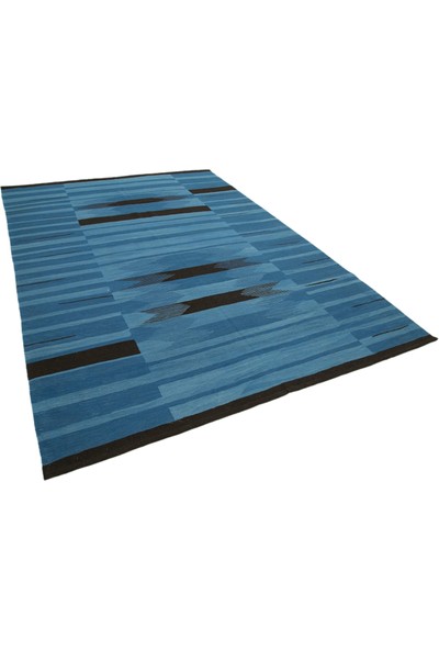 Bespoky Scrap Siyah Geometrik Pamuk Yün El Dokuma Alan Halısı Bespoky Scrap Siyah Geometrik Pamuk Yün El Dokuma Alan Halısı