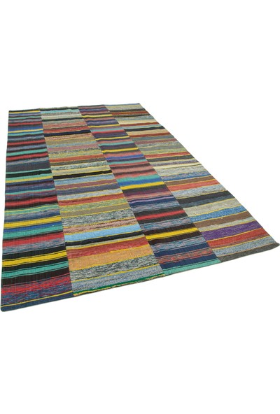 Bespoky Kırk Yama Gri Patchwork Pamuk Yün El Dokuma Alan Halısı Bespoky Kırk Yama Gri Patchwork Pamuk Yün El Dokuma Alan Halısı