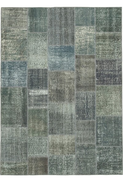 Bespoky Kırk Yama Gri Patchwork Pamuk Yün El Dokuma Alan Halısı Bespoky Kırk Yama Gri Patchwork Pamuk Yün El Dokuma Alan Halısı