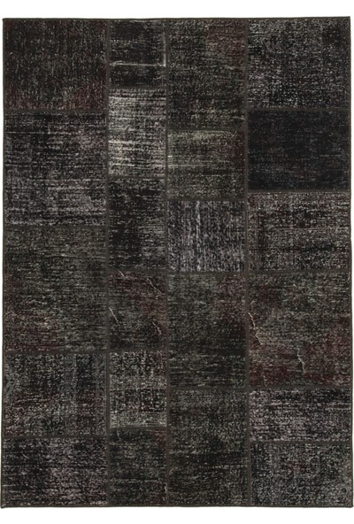 Bespoky Kırk Yama Kahverengi Patchwork Pamuk Yün El Dokuma Alan Halısı Bespoky Kırk Yama Kahverengi Patchwork Pamuk Yün El Dokuma Alan Halısı