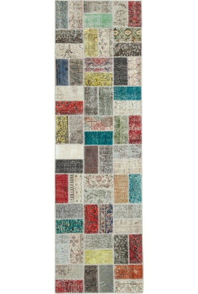 Bespoky Kırk Yama Mavi Patchwork Pamuk Yün El Dokuma Alan Halısı Bespoky Kırk Yama Mavi Patchwork Pamuk Yün El Dokuma Alan Halısı