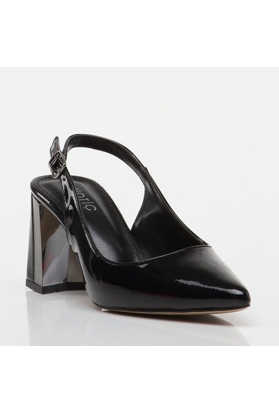 Hotiç 01AYH234770A100 Siyah Kadın Kalın Topuk