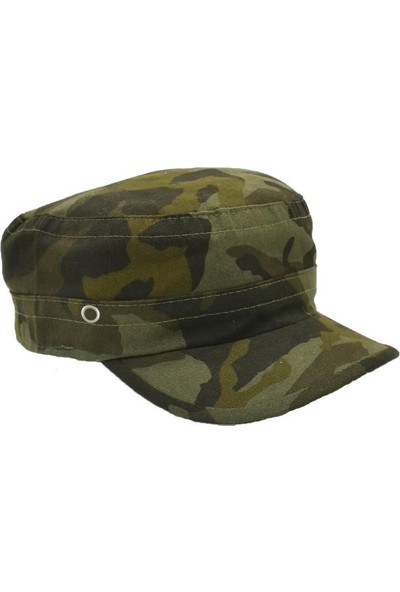 Castro Ayarlanabilir Avcı Kep Şapka Pamuklu Keten Kumaş Unisex Kamuflaj