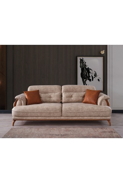 Mobilya Şöleni Eymen Krem Üçlü Koltuk Mobilya Şöleni Eymen Krem Üçlü Koltuk