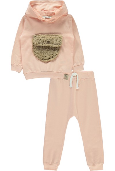 Civil Girls Kız Çocuk Eşofman Takımı 2-5 Yaş Pudra