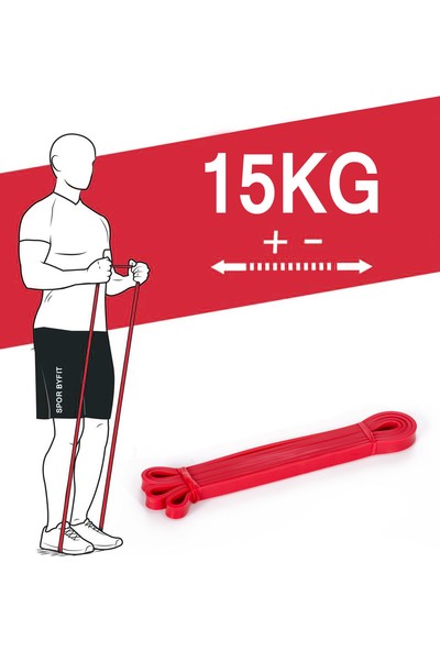 Spor Byfit 15 kg Dirençli Power Latex Güç Bandı Spor Byfit 15 kg Dirençli Power Latex Güç Bandı