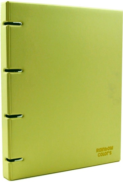 Önder Pastel Rainbow Colors A4 4 Halkalı Klasör- Pastel Sarı