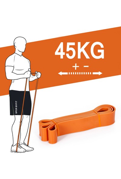 Spor Byfit 45 kg Dirençli Power Latex Güç Bandı Spor Byfit 45 kg Dirençli Power Latex Güç Bandı