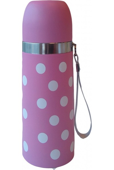 Sema Baby Puantiyeli Bebek Termosu 350 ml - Pembe Sema Baby Puantiyeli Bebek Termosu 350 ml - Pembe