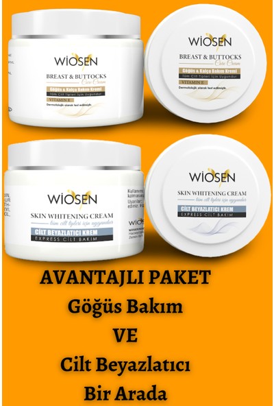 Wiosen Göğüs Bakım Kremi ve Cilt Beyazlatıcı 150+100 Mle Wiosen Göğüs Bakım Cilt Beyazlatma Wiosen Göğüs Bakım Kremi ve Cilt Beyazlatıcı 150+100 Mle Wiosen Göğüs Bakım Cilt Beyazlatma