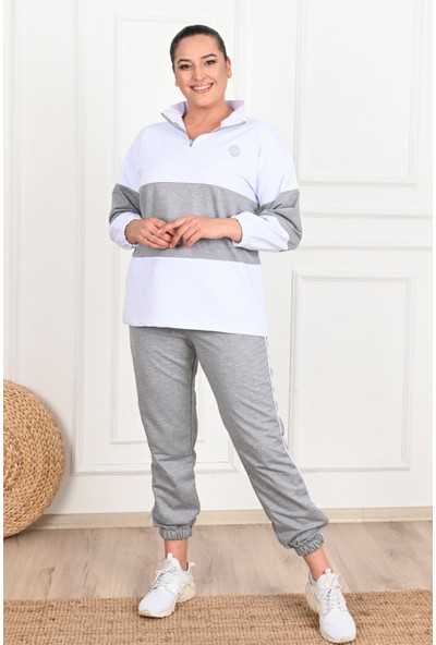 Koza Kadın Büyük Beden Eşofman Takımı 3418-23