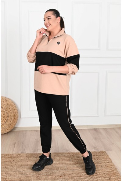 Koza Kadın Büyük Beden Eşofman Takımı 3418-23