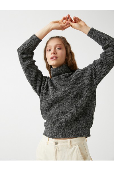 Işıltılı Balıkçı Yaka Kazak