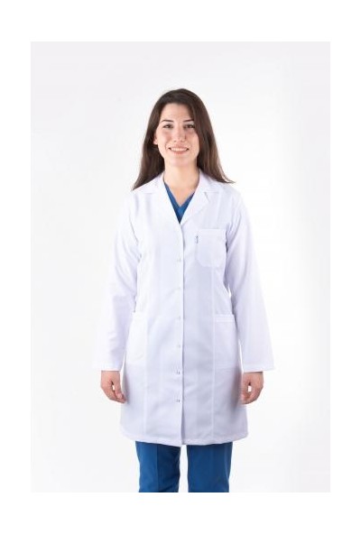 Stil Hemşire Önlüğü Beyaz Önlük Bayan S Beden