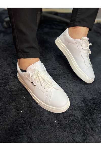Beyaz Deri Sneaker