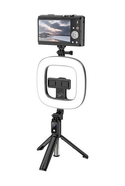 Polhammobile Polham LED Işıklı Uzaktan Kumandalı Bluetooth Selfie Çubuğu, Video, Fotoğraf Için Canlı Yayın Işığı Polhammobile Polham LED Işıklı Uzaktan Kumandalı Bluetooth Selfie Çubuğu, Video, Fotoğraf Için Canlı Yayın Işığı