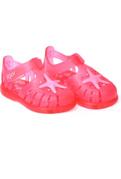 Potincim S10234 Tobby Velcro Estrella Kız/erkek Çocuk Deniz Ayakkabısı Fuşya