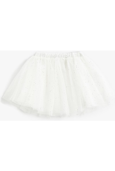 Simli Tütü Etek Beli Lastikli