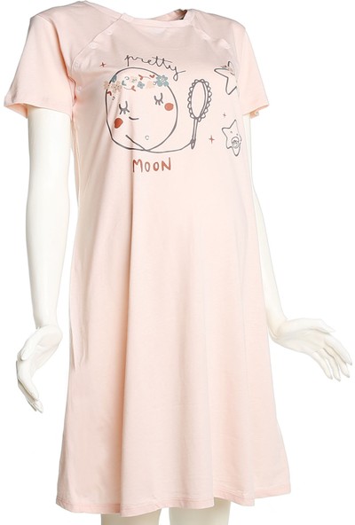 Baby Mom Babymom Emzirme Özellikli Hamile Gecelik