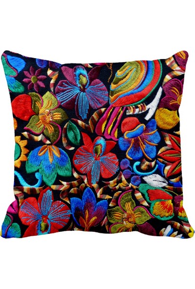 Queen Home Tek Tarafı Baskılı Siyah Çizgi Desenli Tekli Kırlent Kılıfı Queen Home Tek Tarafı Baskılı Siyah Çizgi Desenli Tekli Kırlent Kılıfı