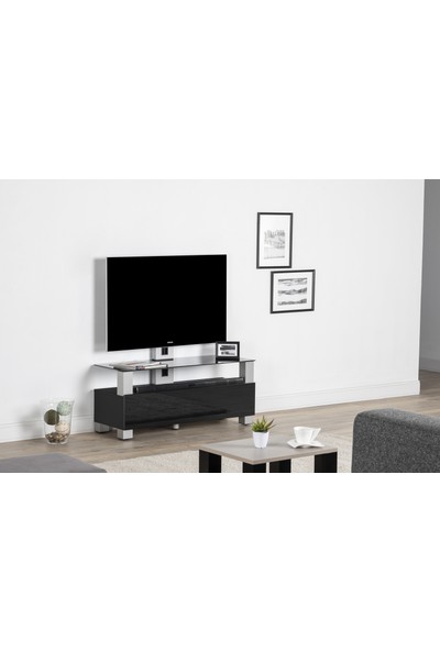 Sonorous Tr 1113 LCD & LED Televizyon Üst Temperli Cam Düşer Kapak Ahşap Sehpası Siyah Sonorous Tr 1113 LCD & LED Televizyon Üst Temperli Cam Düşer Kapak Ahşap Sehpası Siyah