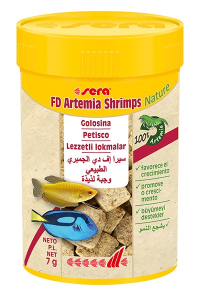 Sera Fd Shrimp (Artemia) Nature 100 ml 7 gr Kutulu Balık Yemi Sera Fd Shrimp (Artemia) Nature 100 ml 7 gr Kutulu Balık Yemi