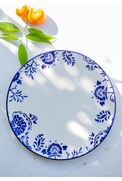 Rakle Bleu Blanc 6'lı Servis Tabağı Seti 26 cm Rakle Bleu Blanc 6'lı Servis Tabağı Seti 26 cm