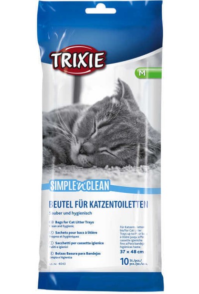 Trixie Kedi Kumu Poşeti M 37X48CM, 10 Adet