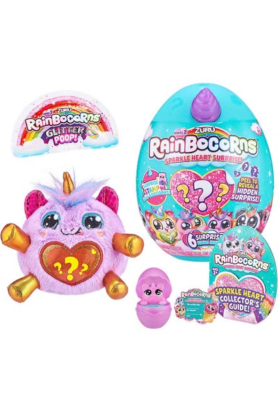 Rainbocorns Mini Işıltılı Kalp Sürprizi S2 RAR07000 - Mor Rainbocorns Mini Işıltılı Kalp Sürprizi S2 RAR07000 - Mor