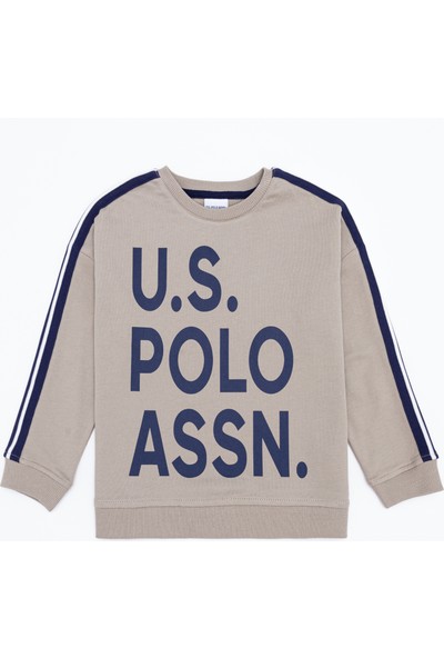 U.S. Polo Assn. Erkek Çocuk Haki Sweatshirt 50249275-VR027 U.S. Polo Assn. Erkek Çocuk Haki Sweatshirt 50249275-VR027