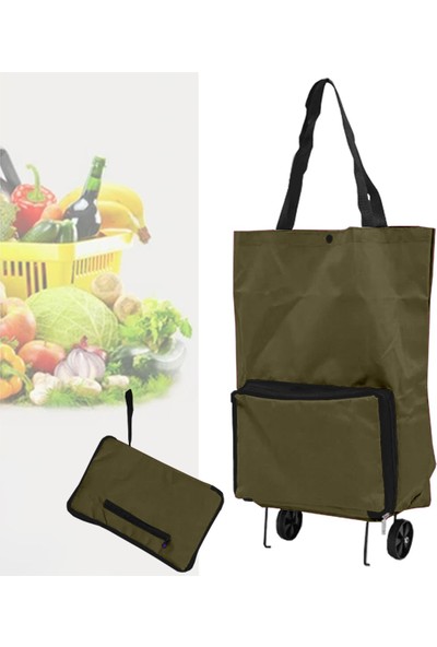 Mimilos Katlanabilir Tekerlekli Çantalı Çarşı Pazar Arabası Fermuarlı Market Alışveriş Çantası Mimilos Katlanabilir Tekerlekli Çantalı Çarşı Pazar Arabası Fermuarlı Market Alışveriş Çantası
