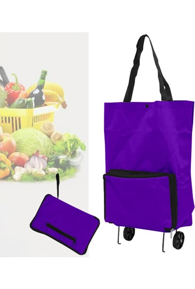 Mimilos Katlanabilir Tekerlekli Çantalı Çarşı Pazar Arabası Fermuarlı Market Alışveriş Çantası Mimilos Katlanabilir Tekerlekli Çantalı Çarşı Pazar Arabası Fermuarlı Market Alışveriş Çantası