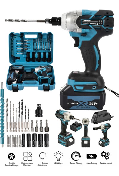 Assur 58vf Professional Somun Sökme Set Assur 58vf Professional Somun Sökme Set