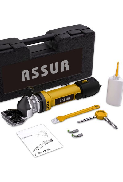 Assur Profesyonel Koyun Kırkma Makinası Sarı Assur Profesyonel Koyun Kırkma Makinası Sarı