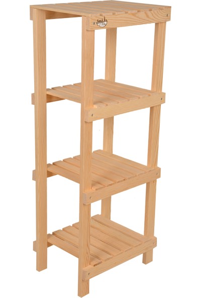 Wooden City Ayakkabılık Banyo Rafı Saksılık 4 Katlı Doğal Ahşap Wooden City Ayakkabılık Banyo Rafı Saksılık 4 Katlı Doğal Ahşap