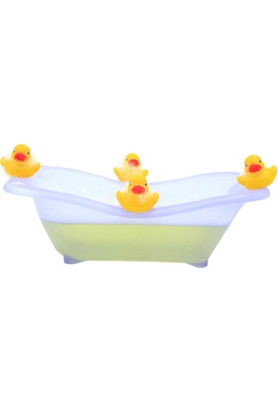 Global Toys Vak Vak Ailesi Havuz ve Banyo Arkadaşım Küvetli Şirin Et Ördekler 4 Adet