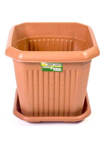 Hak Plastik Hak 5 No Kare Saksı Hak Plastik Hak 5 No Kare Saksı