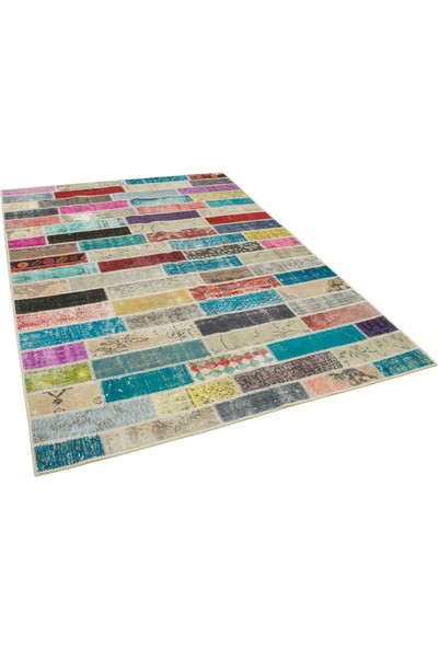 Bespoky Kırk Yama Pembe Patchwork Pamuk Yün El Dokuma Alan Halısı Bespoky Kırk Yama Pembe Patchwork Pamuk Yün El Dokuma Alan Halısı