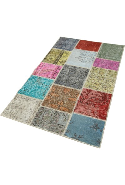 Bespoky Kırk Yama Gri Patchwork Pamuk Yün El Dokuma Alan Halısı Bespoky Kırk Yama Gri Patchwork Pamuk Yün El Dokuma Alan Halısı