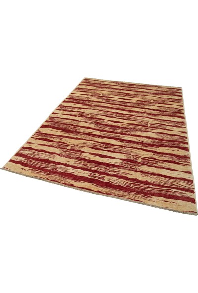 Bespoky Tebriz Kırmızı Klasik Pamuk Yün El Dokuma Alan Halısı