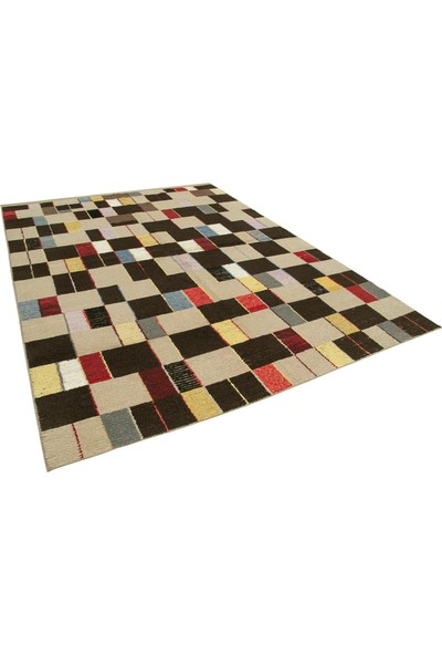 Bespoky Ponpon Bej Geometrik Pamuk Yün El Dokuma Alan Halısı Bespoky Ponpon Bej Geometrik Pamuk Yün El Dokuma Alan Halısı