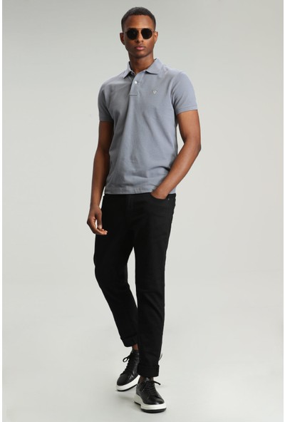 Lufian Anton Smart Jean Erkek Pantolon Slim Fit Siyah Lufian Anton Smart Jean Erkek Pantolon Slim Fit Siyah