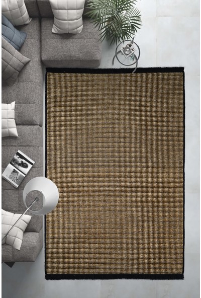 MisKilim Capella Dekoratif Halı 125x180cm Gold MisKilim Capella Dekoratif Halı 125x180cm Gold